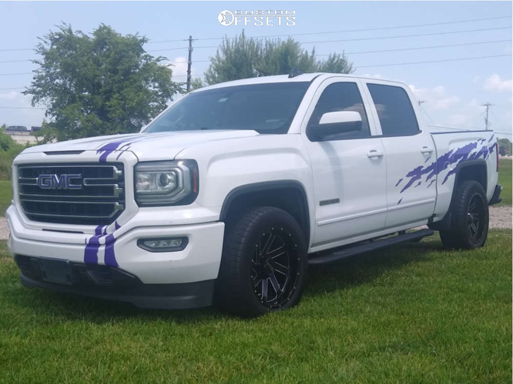 2017 GMC Sierra 1500 with 20x10 -18 Massiv OR4 and 33/12.5R20 Goodyear ...