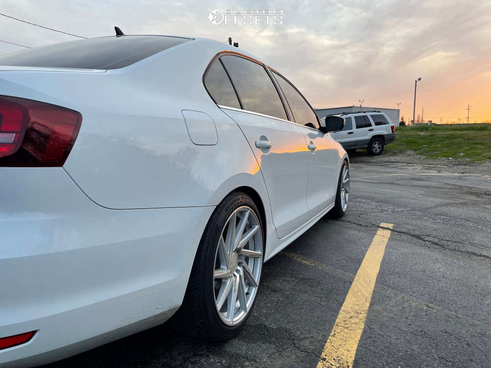 2016 Volkswagen Jetta Wheel Offset Nearly Flush Lowering Springs ...