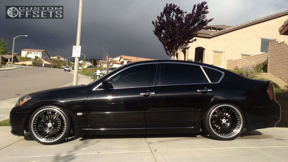 2007 INFINITI M35 with 20x9.5 12 Asanti AF128 and 225/35R20 Lexani LX-5 ...