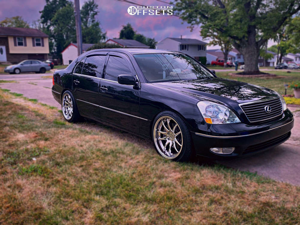 2001 Lexus LS430 with 19x9.5 22 Aodhan Ds02 and 245/40R19 Sailun ...