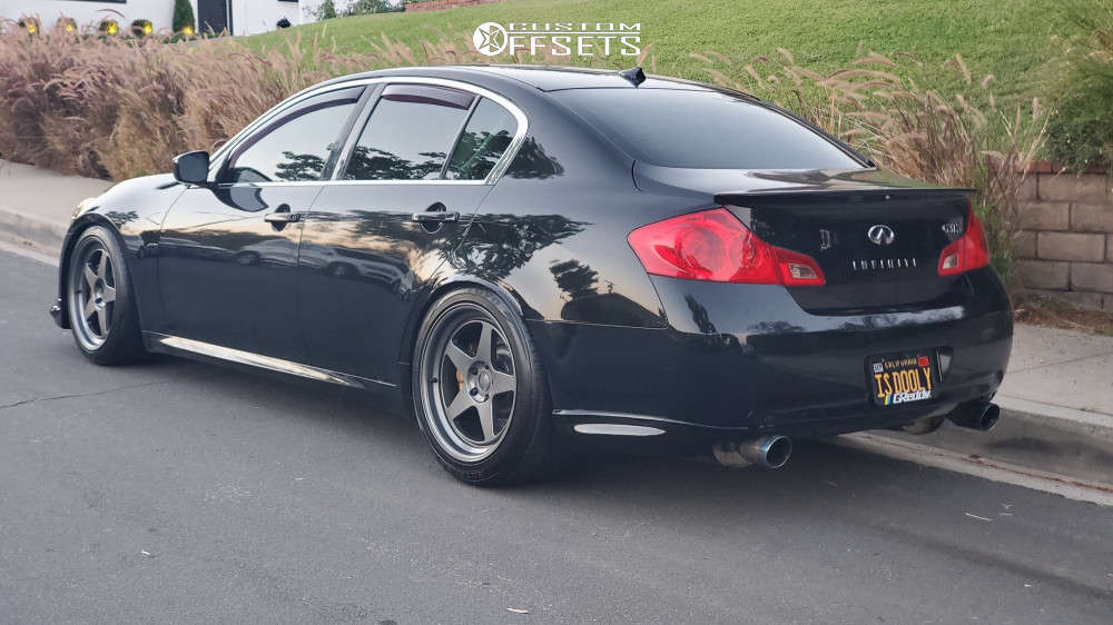 2009 INFINITI G37 with 19x9.5 22 Kansei Knp and 245/40R19 Toyo Tires ...