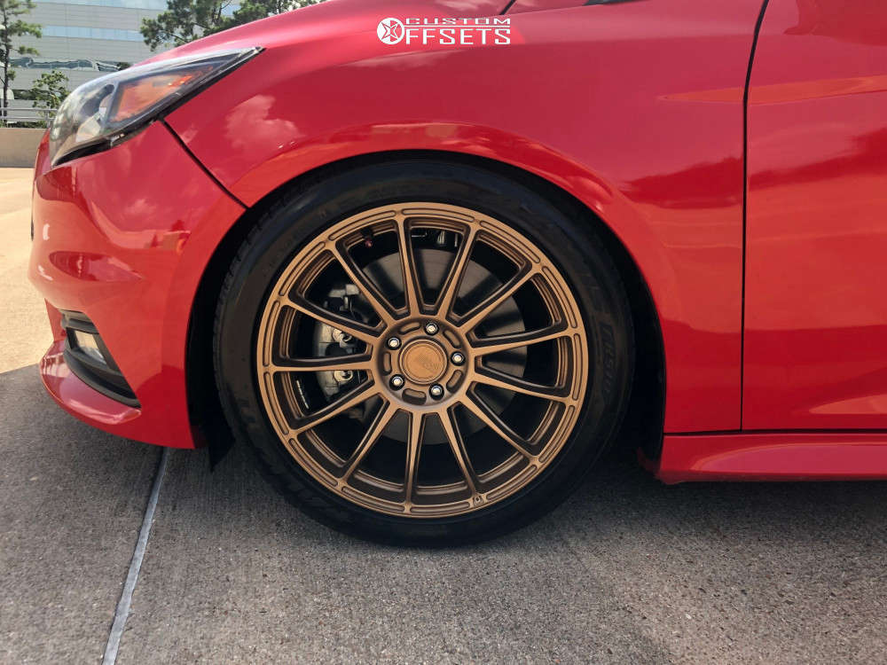 2015 Ford Focus with 18x8.5 42 Motegi Mr148 and 245/40R18 Falken Azenis ...