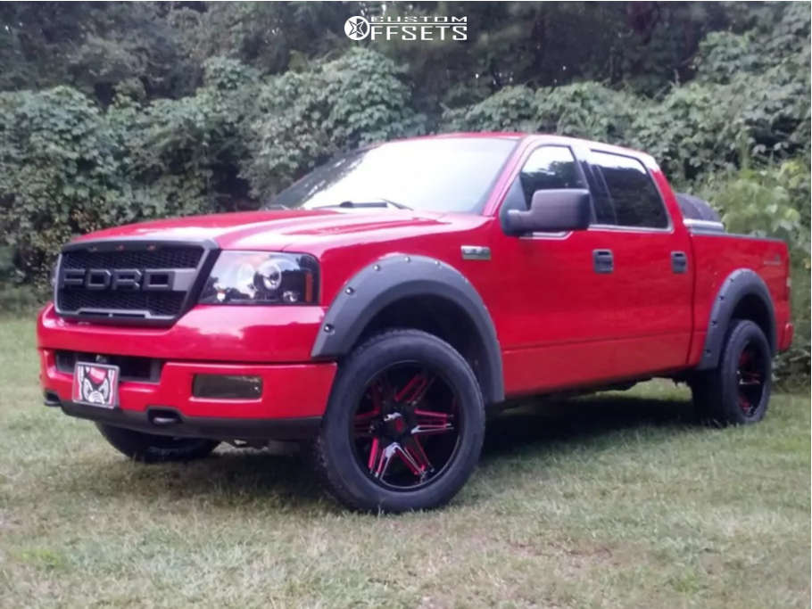 2004 Ford F-150 with 20x10 -25 Vision Razor and 275/55R20 Goodyear ...