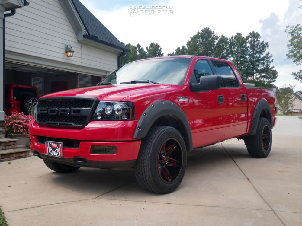 2004 Ford F-150 with 20x10 -25 Vision Razor and 275/55R20 Goodyear ...