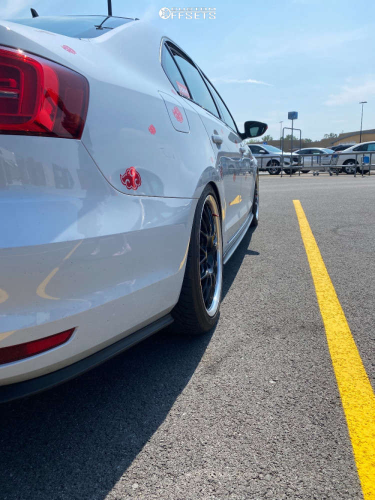 2017 Volkswagen Jetta with 18x8 45 Enkei Lusso and 225/40R18 Federal ...