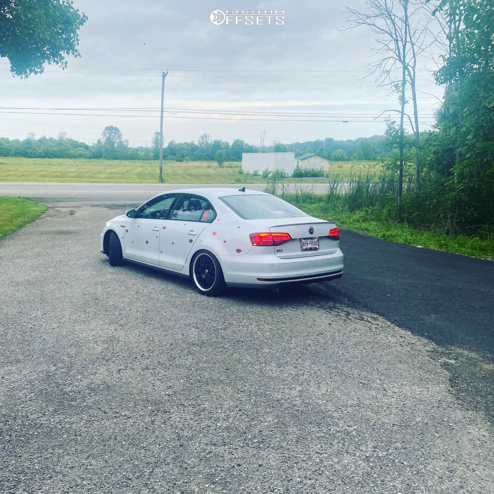 2017 Volkswagen Jetta with 18x8 45 Enkei Lusso and 225/40R18 Federal ...