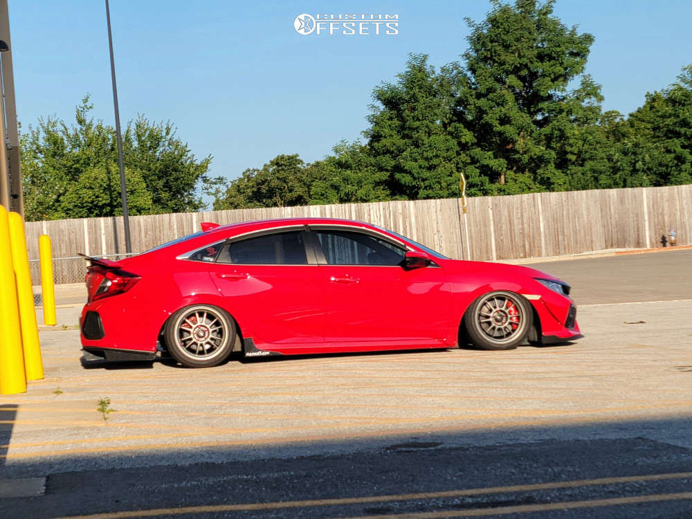 2017 Honda Civic with 17x9 40 Konig Hypergram and 245/40R17 Nexen N5000 ...