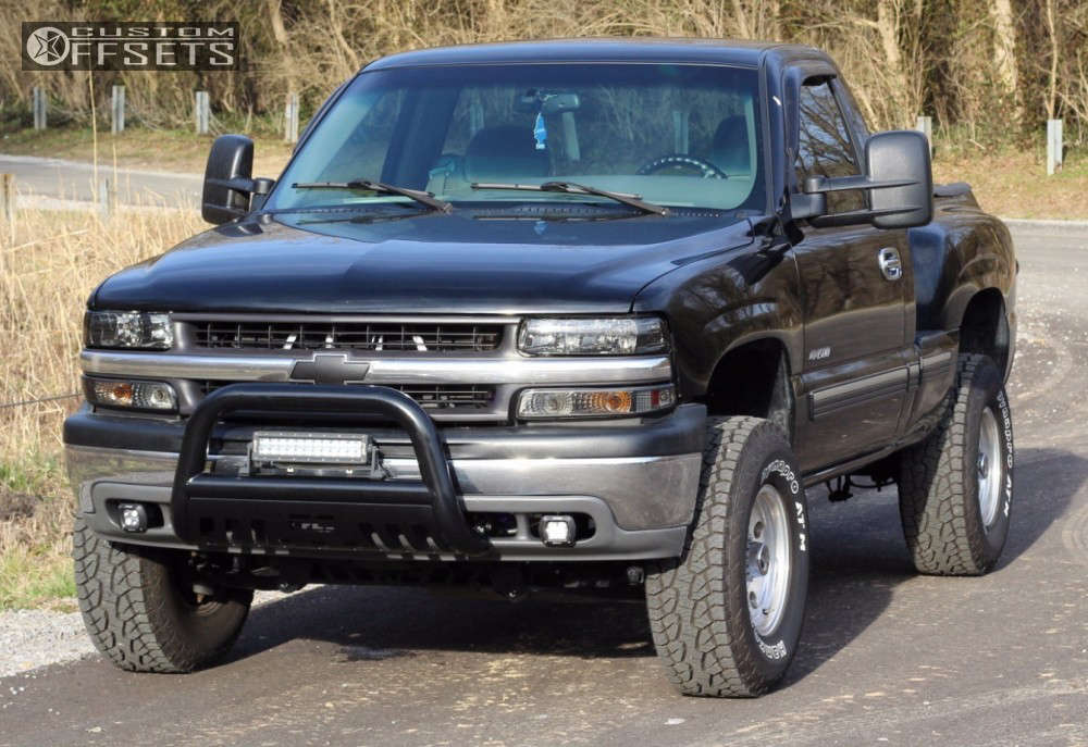 2000 Chevrolet Silverado 1500 with 16x8 0 American Racing Baja and 285 ...