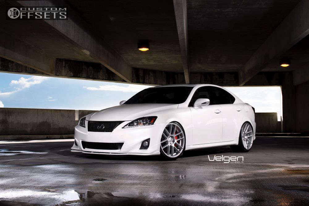 2008 Lexus IS250 with 20x9 32 Velgen VMB6 and 245/30R20 Hankook V12 and ...