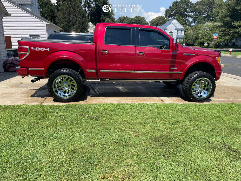 2011 Ford F-150 with 22x12 -44 RBP Glock and 325/50R22 AMP Mud Terrain ...