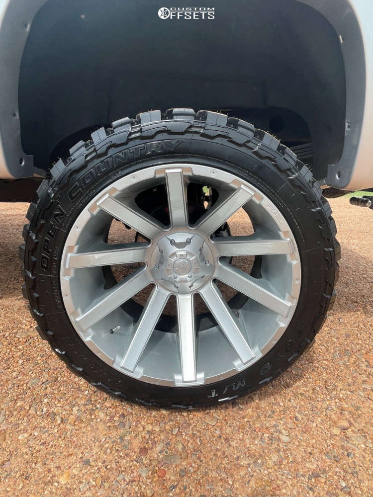 2021 Chevrolet Silverado 2500 HD with 24x14 -76 Fuel Contra and 375 ...