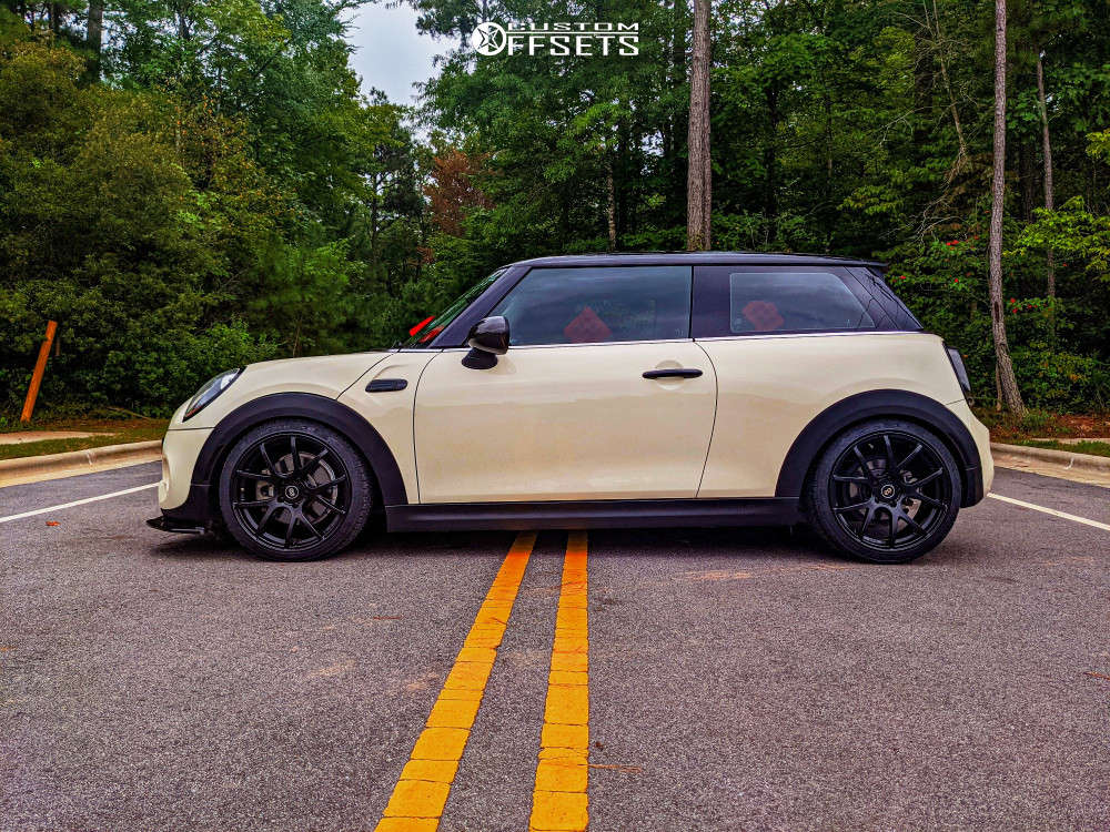 2015 Mini Cooper with 18x8 45 Enkei M52 and 215/40R18 Nexen N Fera Au7 ...