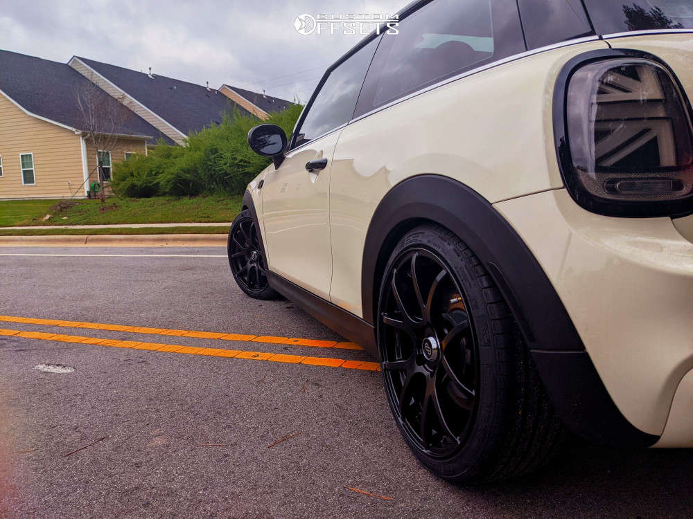 2015 Mini Cooper with 18x8 45 Enkei M52 and 215/40R18 Nexen N Fera Au7 ...