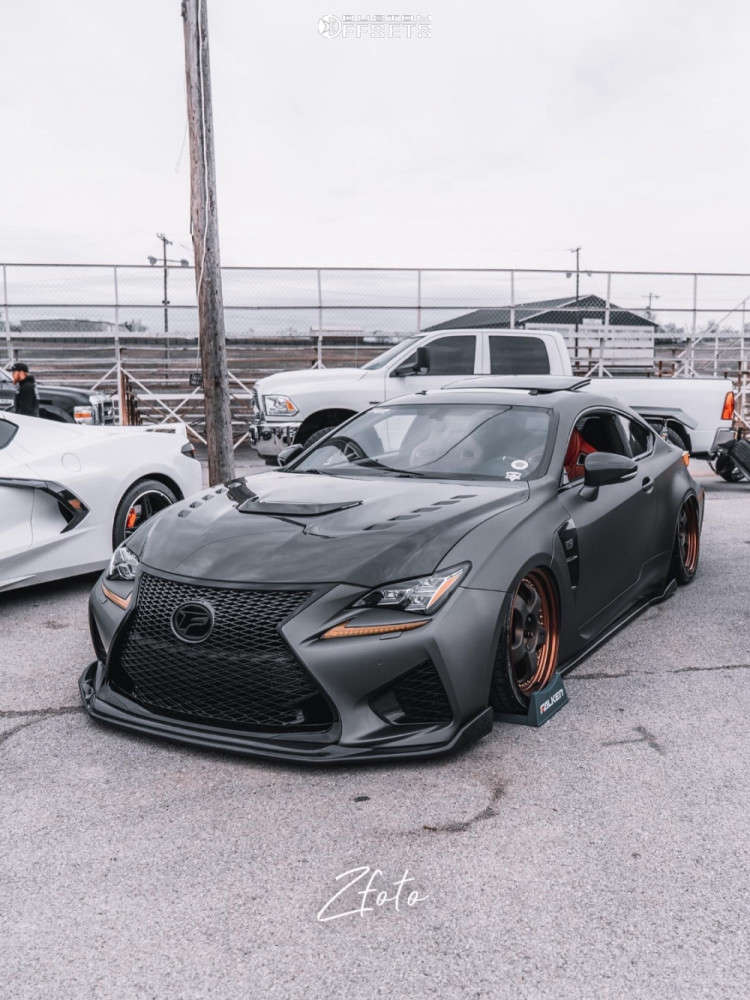 2015 Lexus RC F with 19x9.5 32 Work Meister S1 3p and 255/30R19 Falken ...