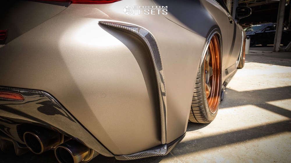 2015 Lexus RC F with 19x9.5 32 Work Meister S1 3p and 255/30R19 Falken ...