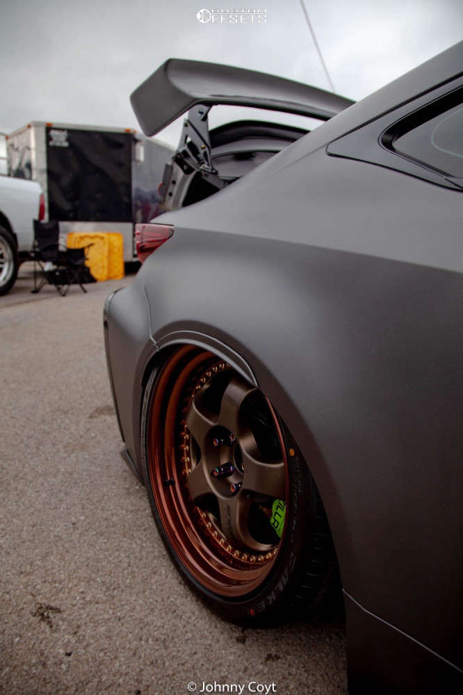 2015 Lexus RC F with 19x9.5 32 Work Meister S1 3p and 255/30R19 Falken ...