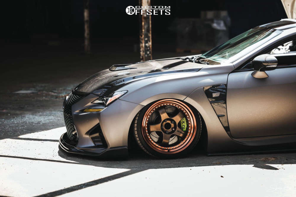 2015 Lexus RC F with 19x9.5 32 Work Meister S1 3p and 255/30R19 Falken ...