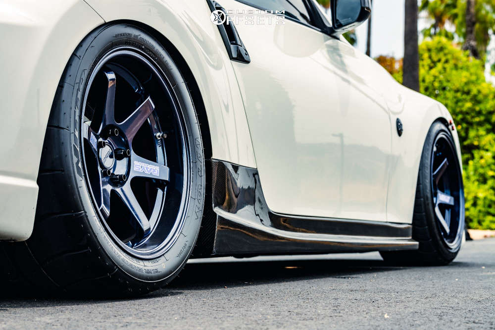 2012 Nissan 370Z with 18x10.5 12 Volk Te37 and 255/35R18 Federal SS595 ...