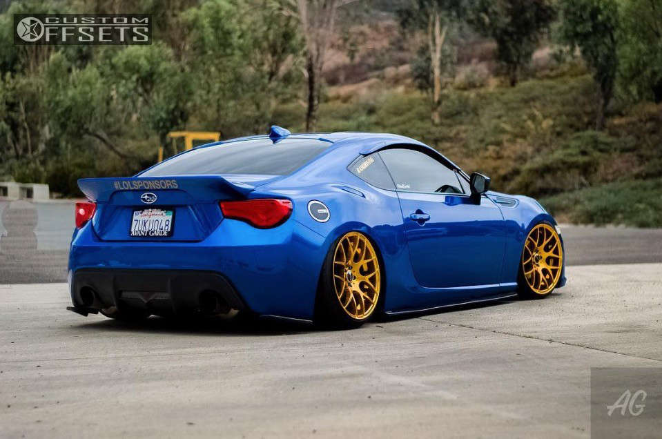 2013 Subaru BRZ with 18x9.5 30 Avant Garde M310 and 215/25R18 Nitto Neo ...