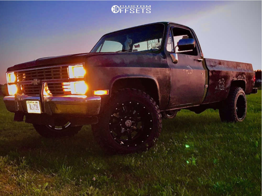 1985 Chevrolet K20 Pickup with 20x12 -44 Moto Metal Mo970 and 35/12 ...