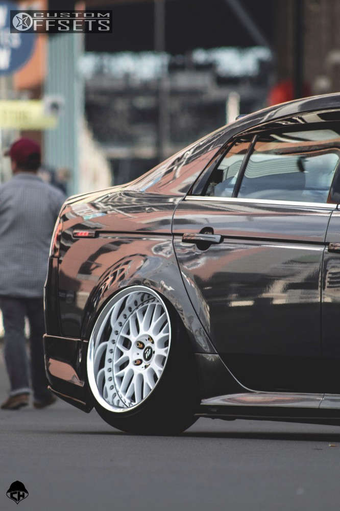 2004 Acura TL with 18x9 -4 Work VS XX and 205/40R18 Nitto Neo Gen and ...