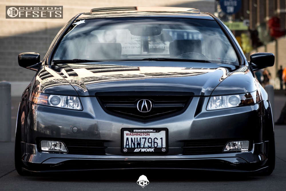 2004 Acura TL with 18x9 -4 Work VS XX and 205/40R18 Nitto Neo Gen and ...
