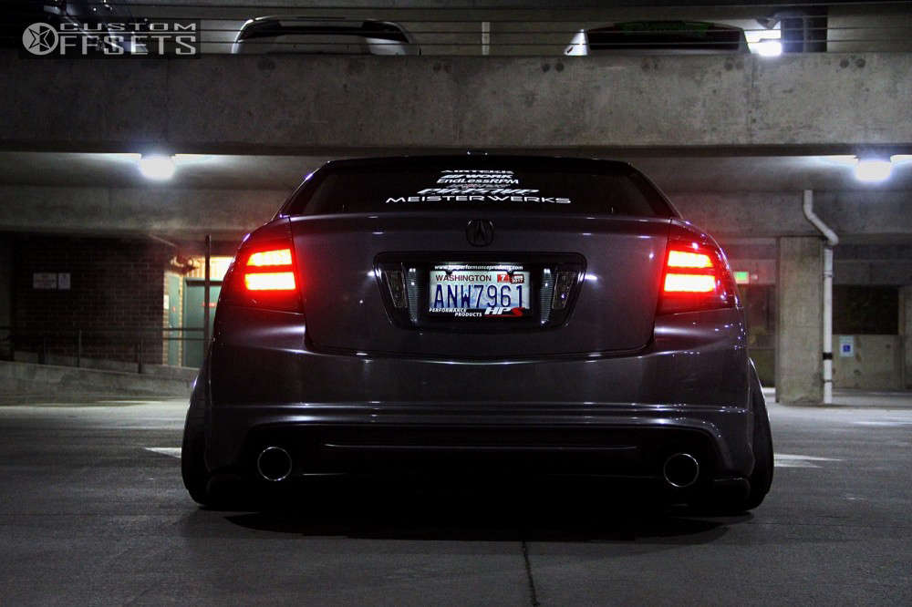 2004 Acura TL with 18x9 -4 Work VS XX and 205/40R18 Nitto Neo Gen and ...