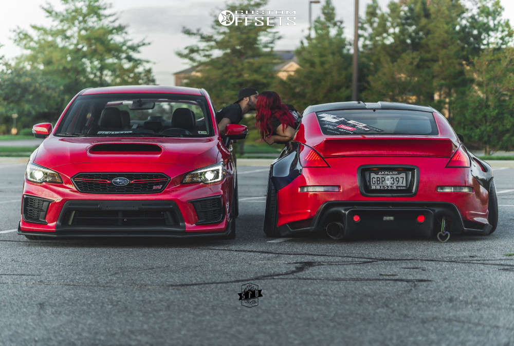 2021 Subaru WRX STI with 18x9.5 38 Gram Lights 57dr and 255/35R18 ...