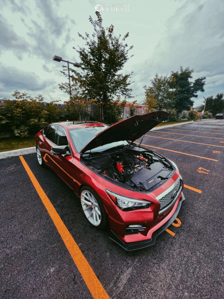 2014 INFINITI Q50 with 19x9.5 35 Aodhan Aff7 and 255/35R19 Firestone ...