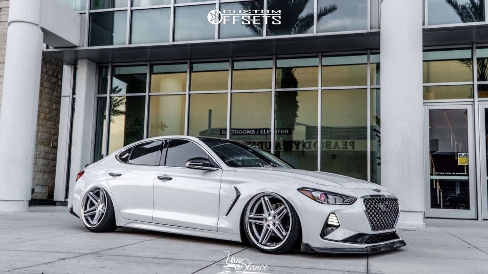 2020 Genesis G70 with 20x10 28 Ferrada CM1 and 245/35R20 Landsail Clv1 ...