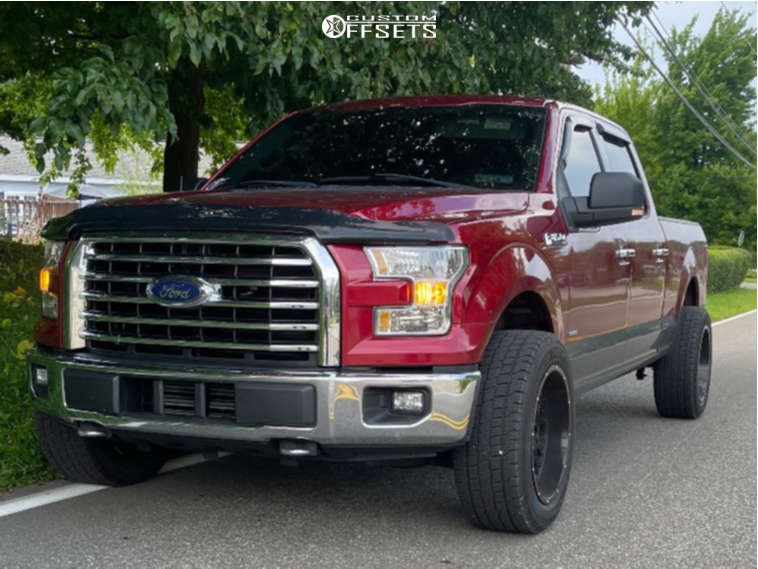 2016 Ford F-150 with 20x10 -25 Vision Rocker and 31/10.5R20 Mastercraft ...