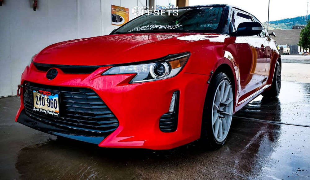2015 Scion TC Wheel Offset Nearly Flush Stock | 1845209 | Custom Offsets
