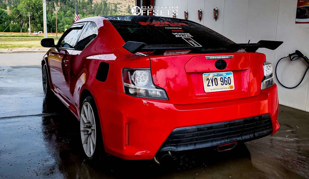 2015 Scion TC Wheel Offset Nearly Flush Stock | 1845209 | Custom Offsets