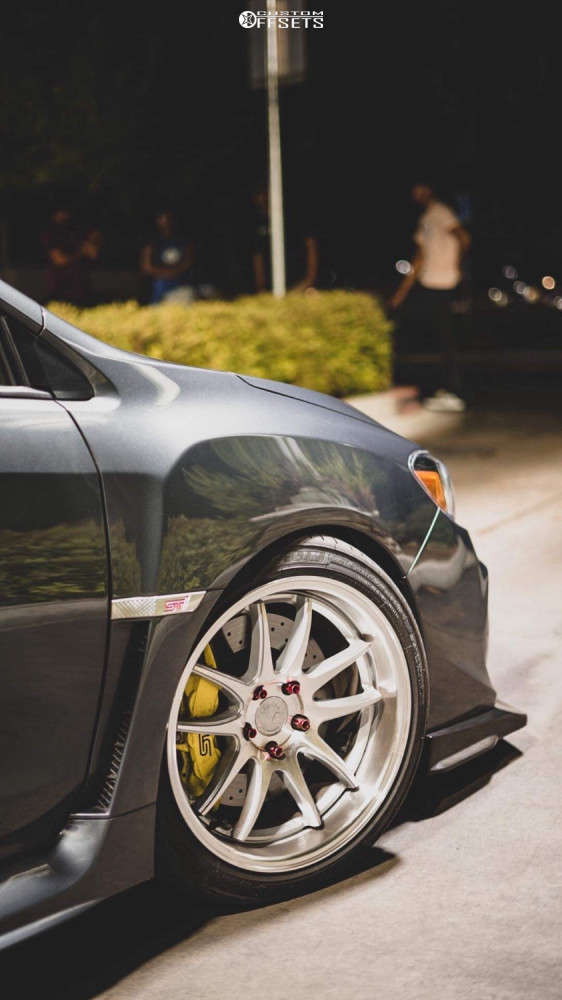 2021 Subaru WRX STI with 18x9.5 30 Aodhan Ds02 and 235/40R18 Michelin ...