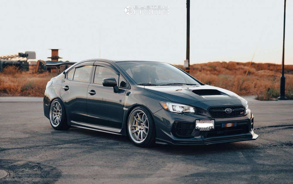 2021 Subaru WRX STI with 18x9.5 30 Aodhan Ds02 and 235/40R18 Michelin ...