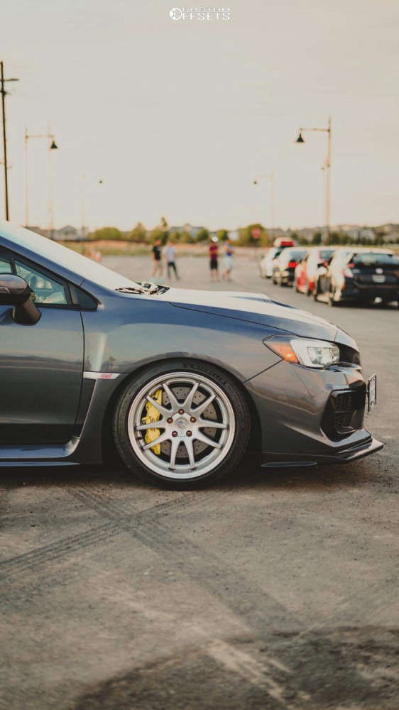 2021 Subaru WRX STI with 18x9.5 30 Aodhan Ds02 and 235/40R18 Michelin ...