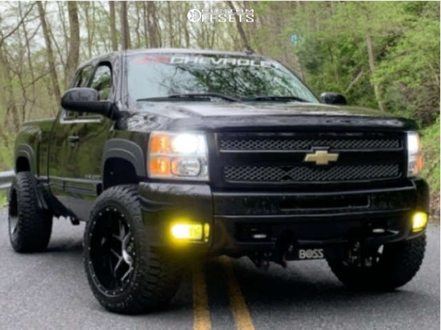 2009 Chevrolet Silverado 1500 with 20x12 -51 Vision Sliver 360 and 33/ ...