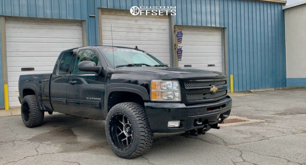 2009 Chevrolet Silverado 1500 with 20x12 -51 Vision Sliver 360 and 33/ ...