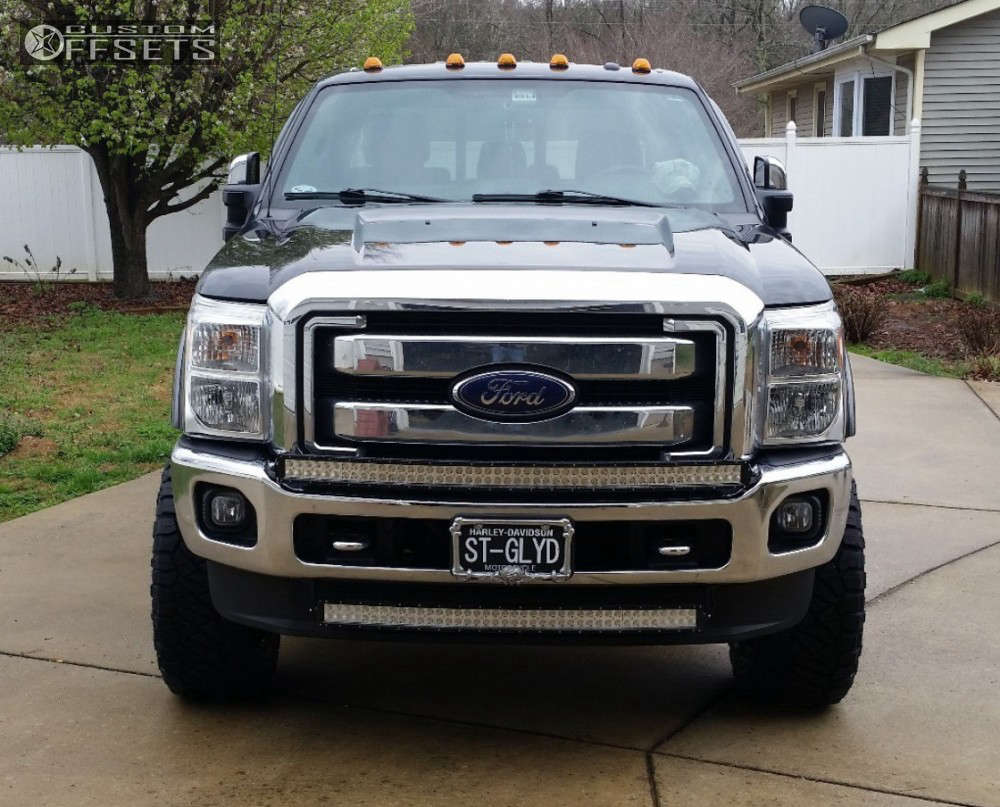 2015 Ford F-250 Super Duty with 20x10 -25 Grid GD01 and 35/12.5R20 ...