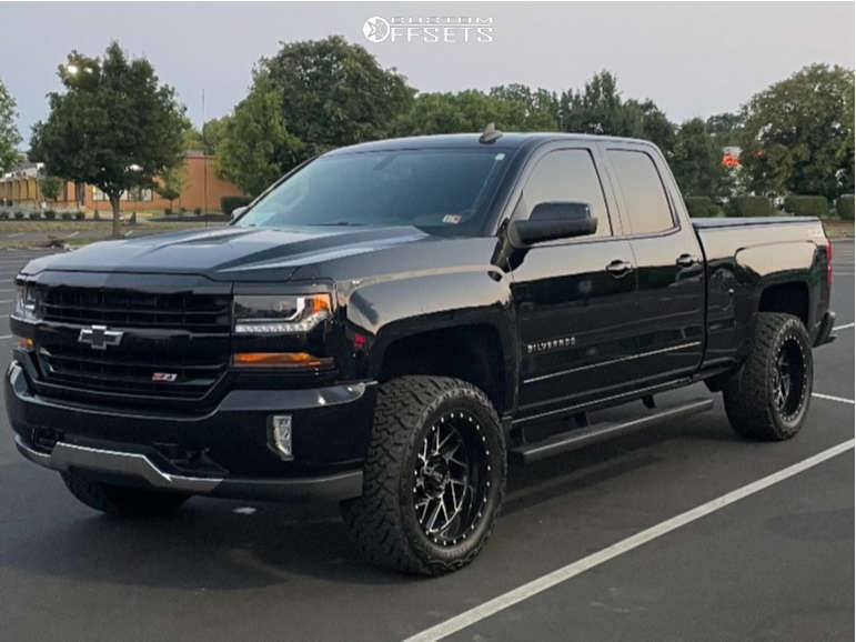 2017 Chevrolet Silverado 1500 with 20x10 18 Moto Metal Mo985 and 33/12 ...