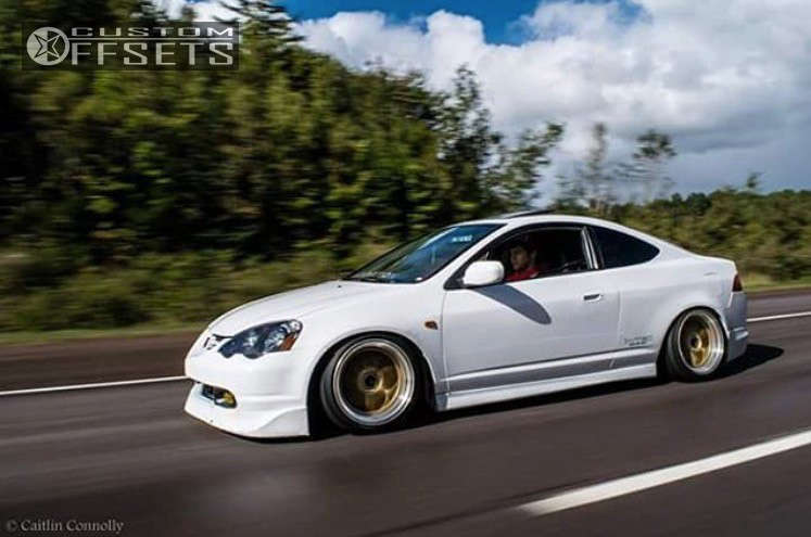 2003 Acura RSX with 17x9.5 30 JNC JNC005 and 215/40R17 Nankang AS-1 and ...