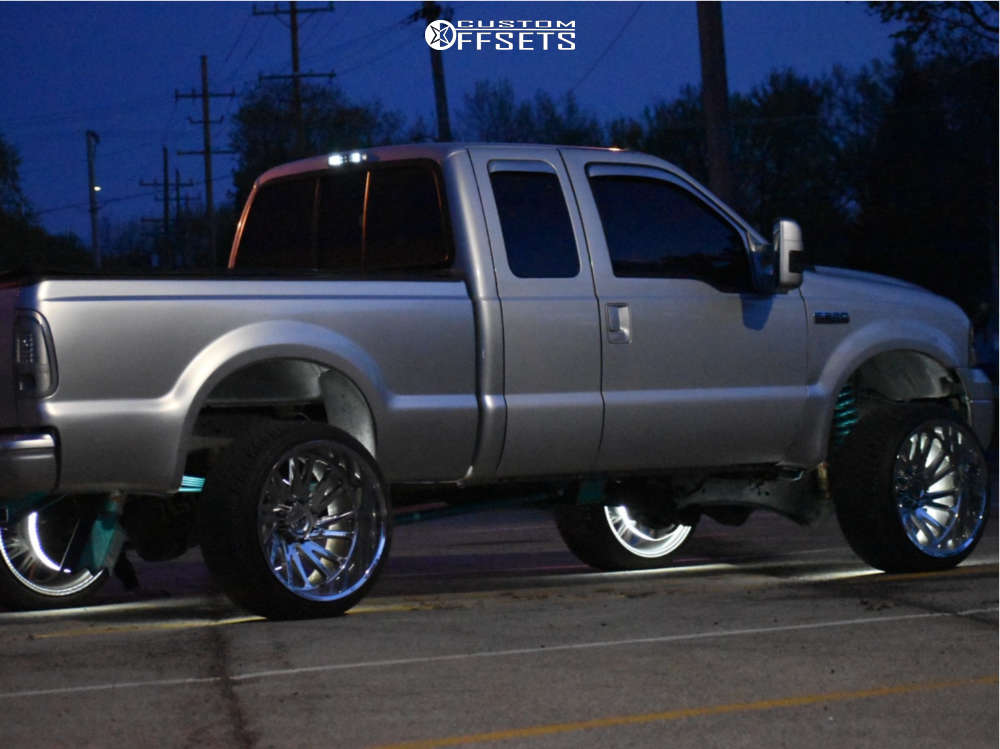 2006 Ford F-250 Super Duty with 24x14 -72 Tuff T2a and 305/35R24 Atturo ...