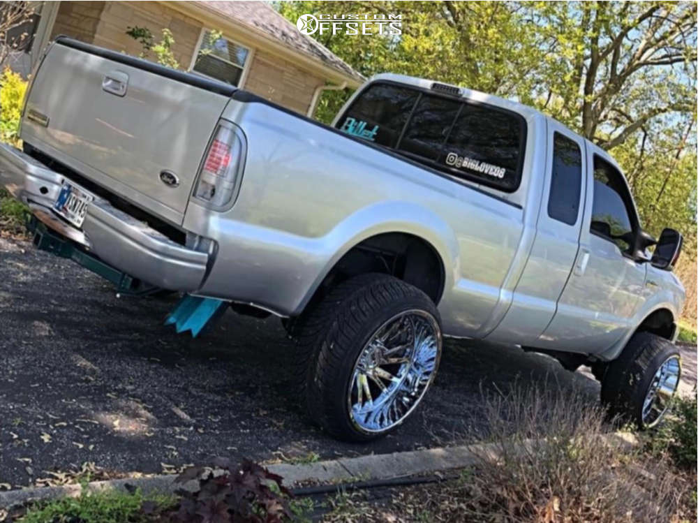 2006 Ford F-250 Super Duty with 24x14 -72 Tuff T2a and 305/35R24 Atturo ...