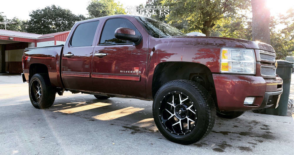 2013 Chevrolet Silverado 1500 with 20x10 -28 Vision Sliver 360 and 265 ...