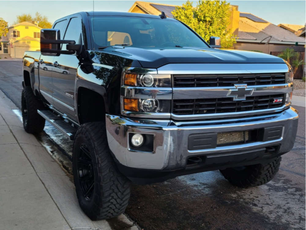 2016 Chevrolet Silverado 3500 HD with 20x10 -24 Fuel Rogue and 37/12 ...