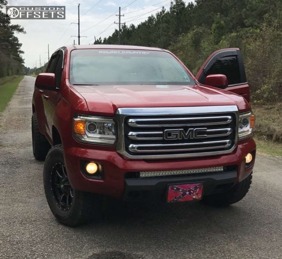 2015 GMC Canyon with 17x8 0 Moto Metal Mo970 and 265/70R17 Gladiator ...