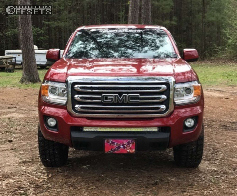 2015 GMC Canyon with 17x8 0 Moto Metal Mo970 and 265/70R17 Gladiator ...