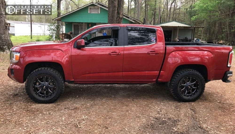 2015 GMC Canyon with 17x8 0 Moto Metal Mo970 and 265/70R17 Gladiator ...