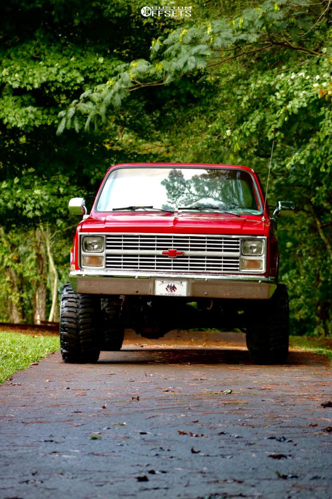 1984 Chevrolet K10 with 15x12 -44 Steel Rally and 33/14.5R15 Super ...