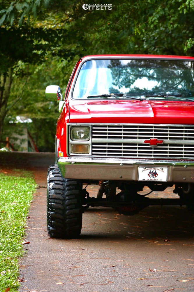 1984 Chevrolet K10 with 15x12 -44 Steel Rally and 33/14.5R15 Super ...